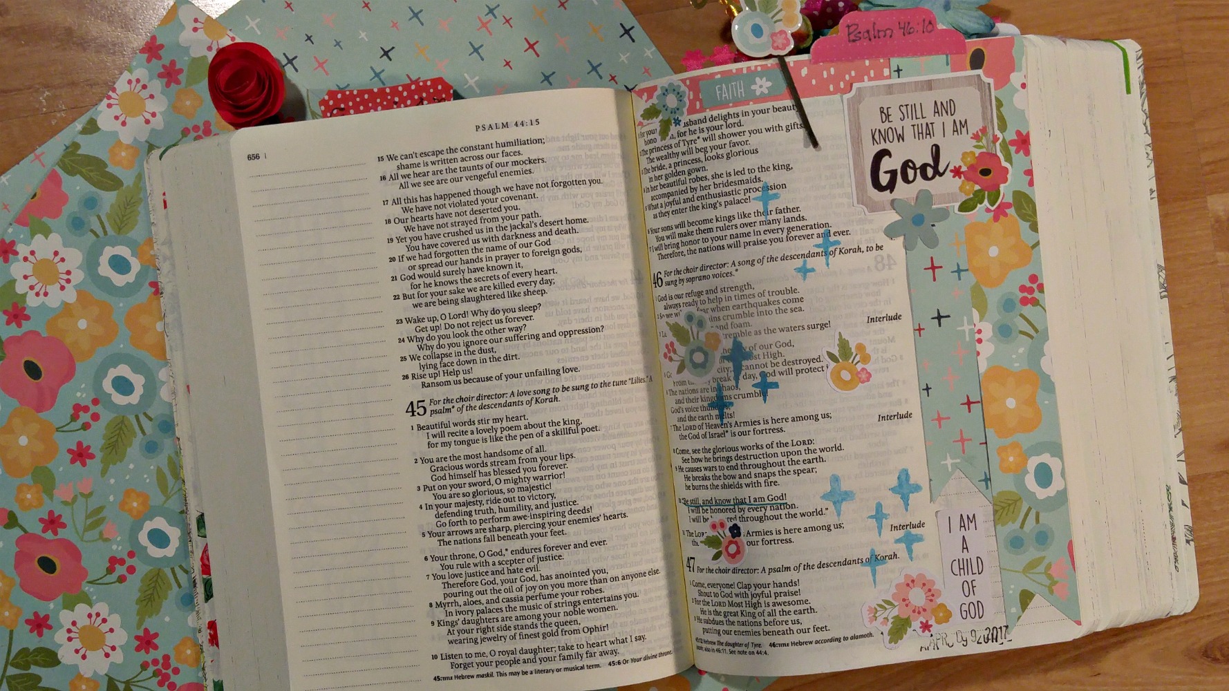 Bible Journaling: Psalms 46:10