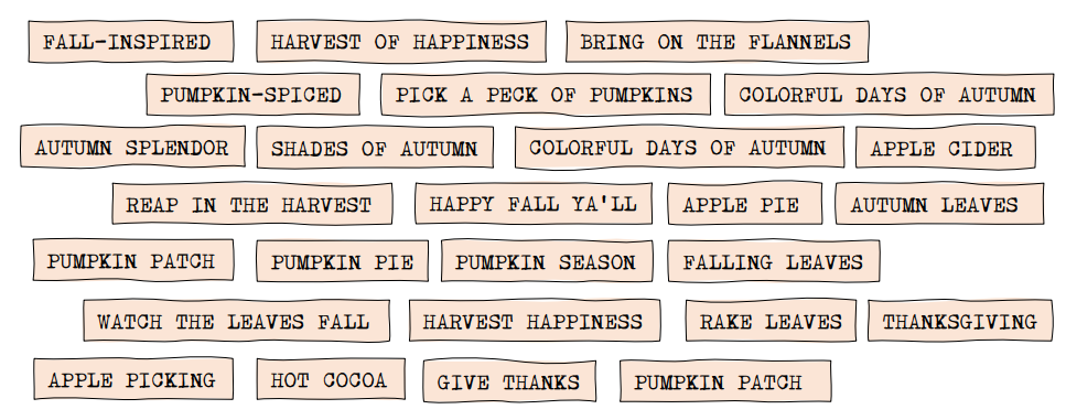 Mini Word Tag Embellishments